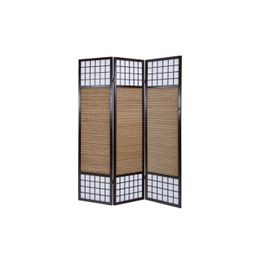 Homestyle4u Paravent Paravent Holz Raumteiler Bambus spanische Wand Trennwand Sichtschutz