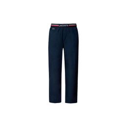 Lacoste Pyjamahose Loungehose long Pant mit Trikolor-Look Webgummibund