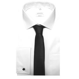 Seidensticker Businesshemd SP-2080 Umschlag-Manschette incl. Krawatte und Manschettenknopf Regular
