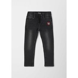 s.Oliver 5-Pocket-Jeans Jeans Brad / Slim Fit / Mid Rise / Slim Leg angedeuteter Tunnelzug