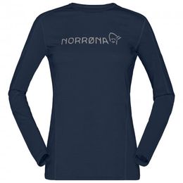 Norröna Norrøna - Women's Falketind Equaliser Merino Round Neck - Merinoshirt Gr L blau
