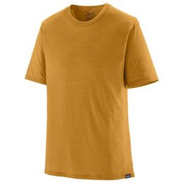 Patagonia - Cap Cool Merino Shirt - Merinoshirt Gr XS gelb/braun
