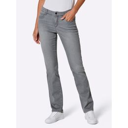Ascari Damen 5-Pocket-Jeans in Super-Stretch-Denim, grey denim, Gr&ouml;&szlig;e 48