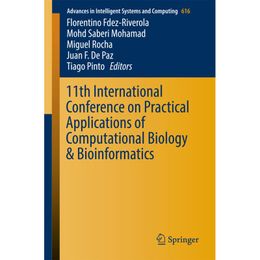 Springer International Publishing 11th International Conference on Practical Applications of Computational Biology & Bioinformatics, Kartoniert (TB)