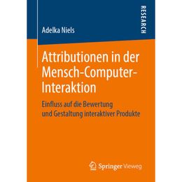Springer Fachmedien Wiesbaden Attributionen in der Mensch-Computer-Interaktion - Adelka Niels, Kartoniert (TB)