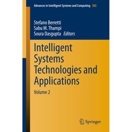 Springer International Publishing Intelligent Systems Technologies and Applications, Kartoniert (TB)