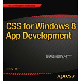 CSS for Windows 8 App Development - Jeremy Foster, Kartoniert (TB)
