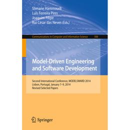 Springer International Publishing Model-Driven Engineering and Software Development, Kartoniert (TB)