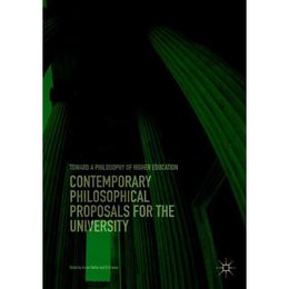 Springer International Publishing Contemporary Philosophical Proposals for the University, Kartoniert (TB)
