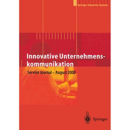 Springer Berlin Heidelberg Innovative Unternehmenskommunikation, Kartoniert (TB)