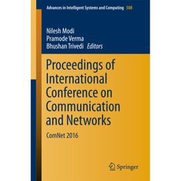 Springer Nature Proceedings of International Conference on Communication and Networks, Kartoniert (TB)