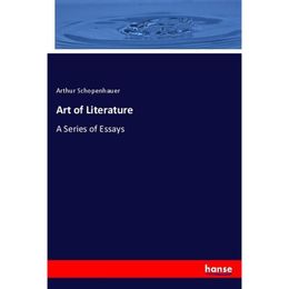 Hansebooks Art of Literature - Arthur Schopenhauer, Kartoniert (TB)
