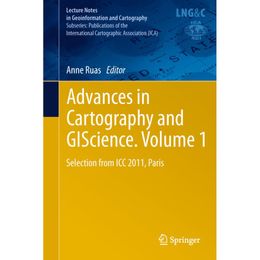 Springer Lecture Notes in Geoinformation and Cartography / Advances in Cartography and GIScience.Vol.1, Kartoniert (TB)