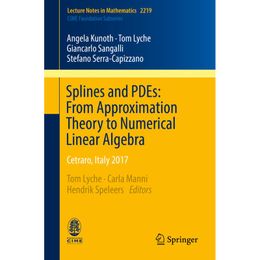 Splines and PDEs: From Approximation Theory to Numerical Linear Algebra - Angela Kunoth, Giancarlo Sangalli, Stefano Serra-Capizzano, Tom Lyche, Kartoniert (TB)