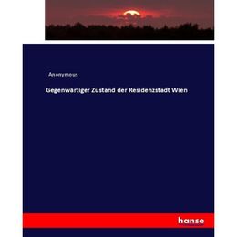Hansebooks Gegenwärtiger Zustand der Residenzstadt Wien - Heinrich Preschers, Kartoniert (TB)