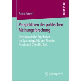 Perspektiven der politischen Meinungsforschung - Anne Jessen, Kartoniert (TB)