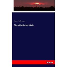 Hansebooks Die altindische Säule - Hans Sohrmann, Kartoniert (TB)