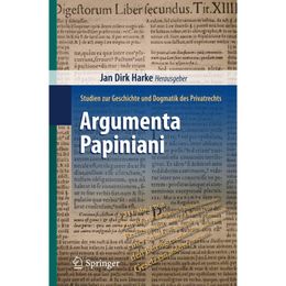 Springer Argumenta Papiniani, Kartoniert (TB)