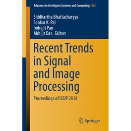 Springer Nature Recent Trends in Signal and Image Processing, Kartoniert (TB)