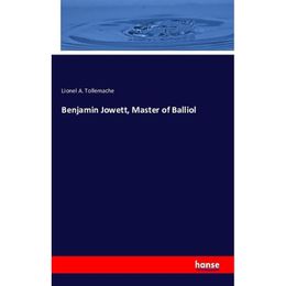 Hansebooks Benjamin Jowett, Master of Balliol - Lionel A. Tollemache, Kartoniert (TB)