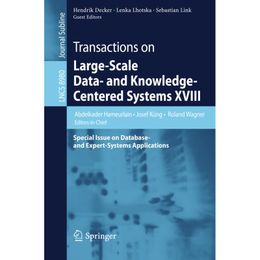 Transactions on Large-Scale Data- and Knowledge-Centered Systems XVIII, Kartoniert (TB)