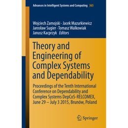 Springer Theory and Engineering of Complex Systems and Dependability, Kartoniert (TB)