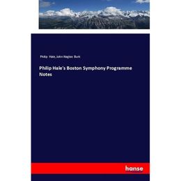 Hansebooks Philip Hale's Boston Symphony Programme Notes - Philip Hale, John Naglee Burk, Kartoniert (TB)