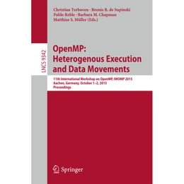 Springer International Publishing OpenMP: Heterogenous Execution and Data Movements, Kartoniert (TB)