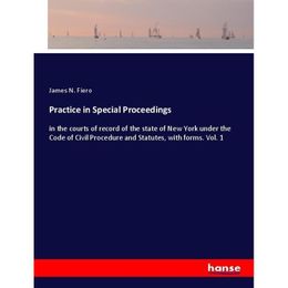 Hansebooks Practice in Special Proceedings - James N. Fiero, Kartoniert (TB)