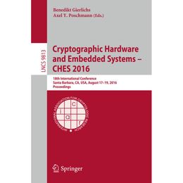 Springer Cryptographic Hardware and Embedded Systems - CHES 2016, Kartoniert (TB)