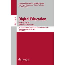 Springer International Publishing Digital Education: Out to the World and Back to the Campus, Kartoniert (TB)