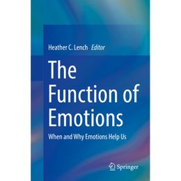 The Function of Emotions, Kartoniert (TB)