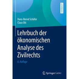 Springer Berlin Heidelberg Lehrbuch der ökonomischen Analyse des Zivilrechts - Hans-Bernd Schäfer, Claus Ott, Gebunden