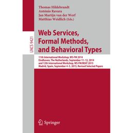 Web Services, Formal Methods, and Behavioral Types, Kartoniert (TB)