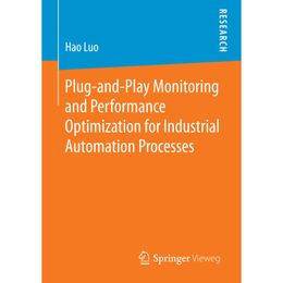 Springer Fachmedien Wiesbaden Plug-and-Play Monitoring and Performance Optimization for Industrial Automation Processes - Hao Luo, Kartoniert (TB)