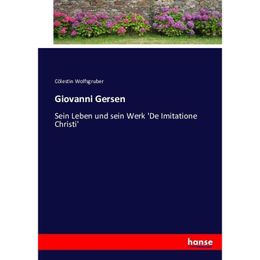 Hansebooks Giovanni Gersen - Cölestin Wolfsgruber, Kartoniert (TB)