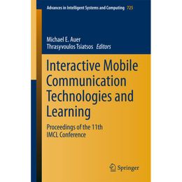 Springer Interactive Mobile Communication Technologies and Learning, Kartoniert (TB)