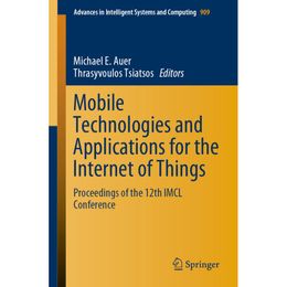 Springer International Publishing Mobile Technologies and Applications for the Internet of Things, Kartoniert (TB)