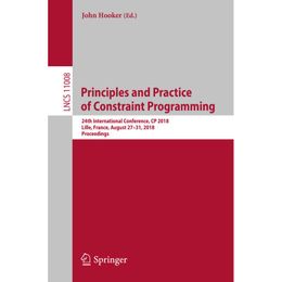 Springer International Publishing Principles and Practice of Constraint Programming, Kartoniert (TB)