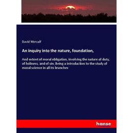 Hansebooks An inquiry into the nature, foundation, - David Metcalf, Kartoniert (TB)