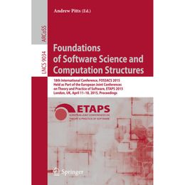 Springer Foundations of Software Science and Computation Structures, Kartoniert (TB)