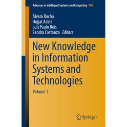 Springer International Publishing New Knowledge in Information Systems and Technologies, Kartoniert (TB)