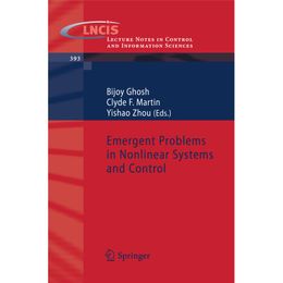 Springer Berlin Heidelberg Emergent Problems in Nonlinear Systems and Control, Kartoniert (TB)