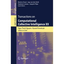 Transactions on Computational Collective Intelligence XX, Kartoniert (TB)