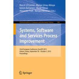 Springer International Publishing Systems, Software and Services Process Improvement, Kartoniert (TB)