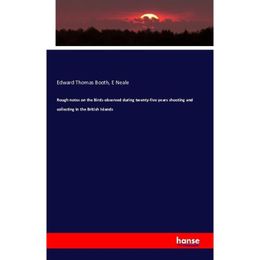 Hansebooks Rough notes on the Birds observed during twenty-five years shooting and collecting in the British Islands - Edward Thomas Booth, E Neale, Kartoniert (TB)