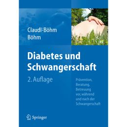 Springer Diabetes und Schwangerschaft - Simone Claudi-Böhm, Bernhard Böhm, Kartoniert (TB)