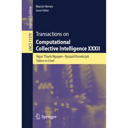 Springer Berlin Heidelberg Transactions on Computational Collective Intelligence XXXII, Kartoniert (TB)