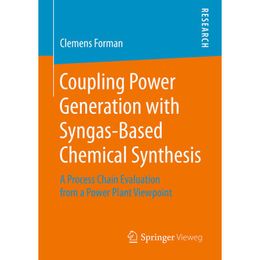 Coupling Power Generation with Syngas-Based Chemical Synthesis - Clemens Forman, Kartoniert (TB)