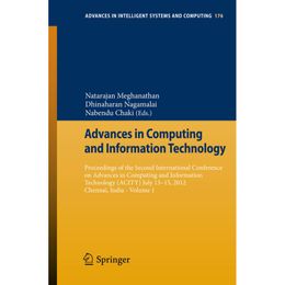 Springer Berlin Heidelberg Advances in Computing and Information Technology, Kartoniert (TB)